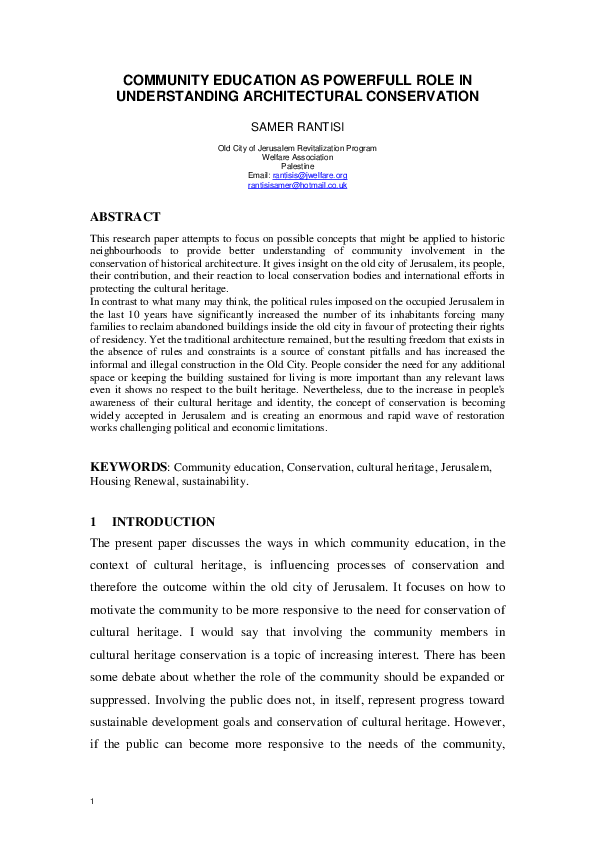 (PDF) COMMUNITY EDUCATION AS POWERFULL ROLE IN UNDERSTANDING ...