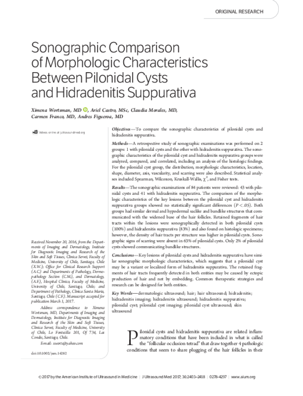 (PDF) Sonographic Comparison of Morphologic Characteristics Between ...