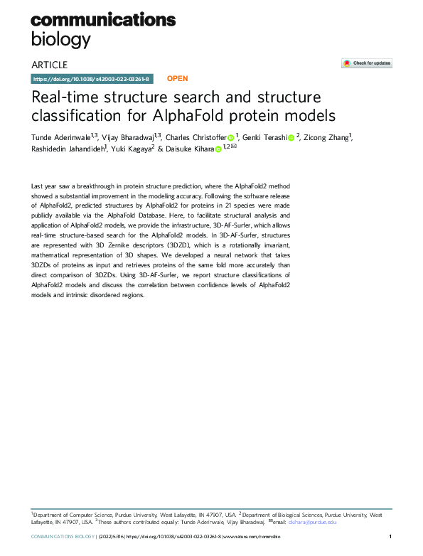 (PDF) Real-time structure search and structure classification for ...