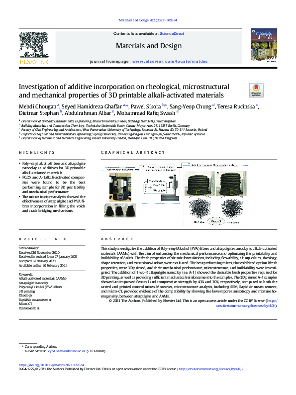 (PDF) Investigation of additive incorporation on rheological ...