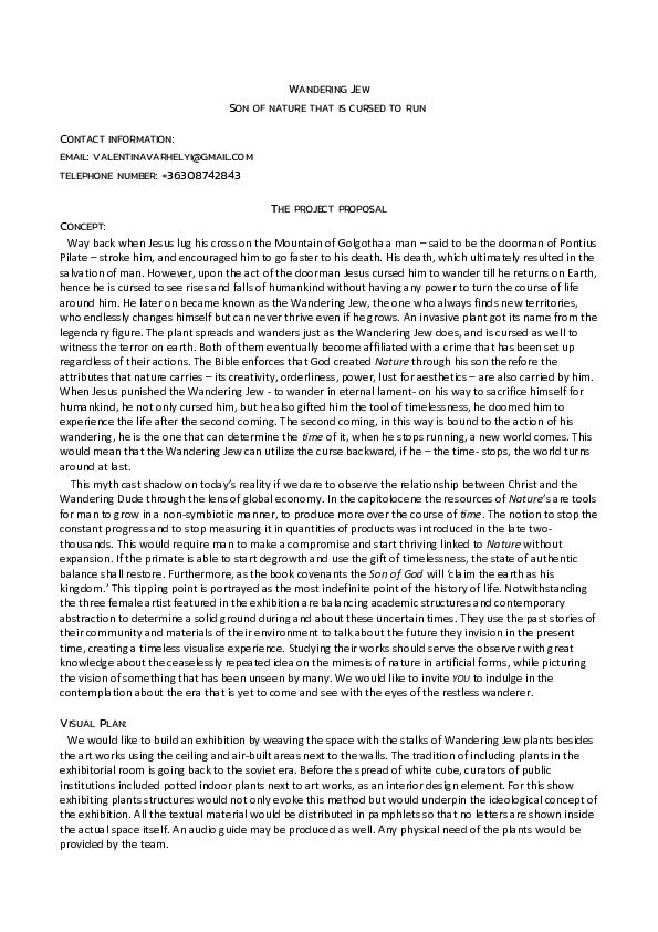 (PDF) Wandering Jew concept