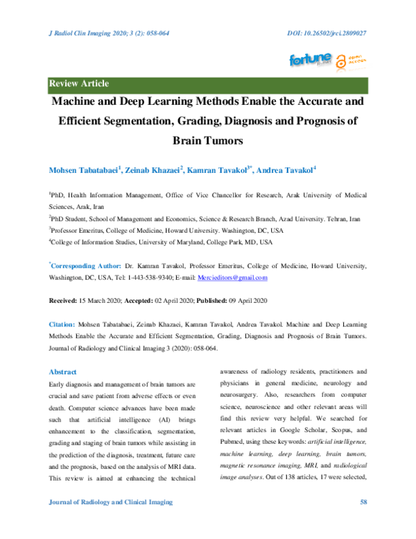 Pdf Machine And Deep Learning Methods Enable The Accurate And Efficient Segmentation Grading