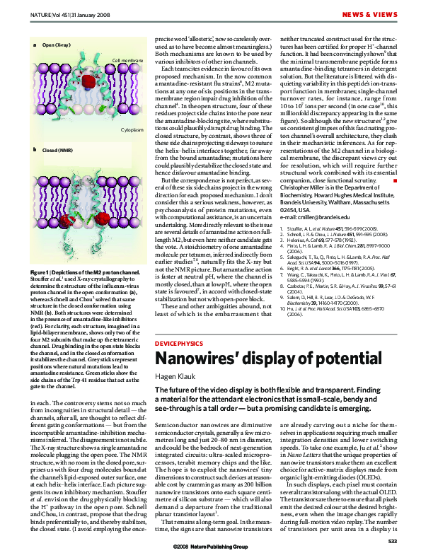 (PDF) Transparent Active Matrix Organic Light-Emitting Diode Displays Driven by Nanowire ...
