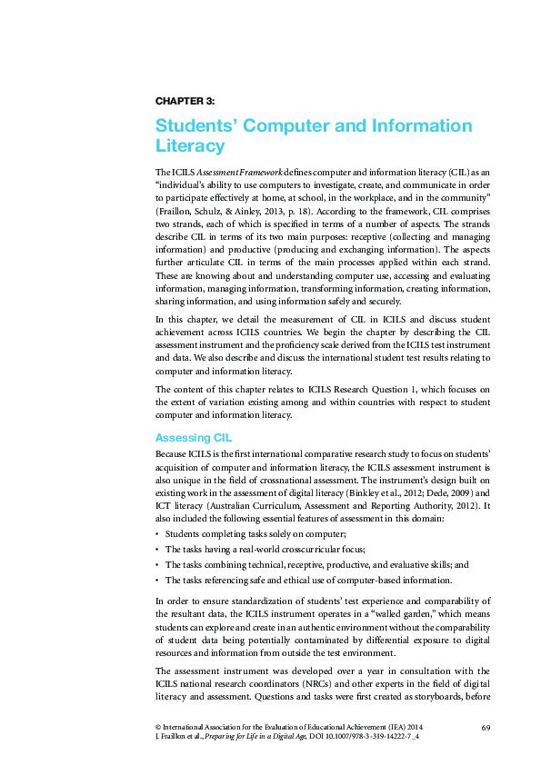(PDF) Students’ Computer and Information Literacy | Wolfram Schulz ...