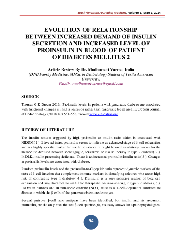 (PDF) Evolution of Relationship Between Increased Demand of Insulin Secretion and Increased ...