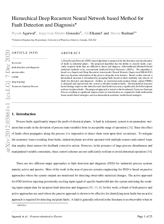 (PDF) Hierarchical Deep Recurrent Neural Network based Method for Fault ... (PDF) Hierarchical Deep Recurrent Neural Network based Method for Fault ...