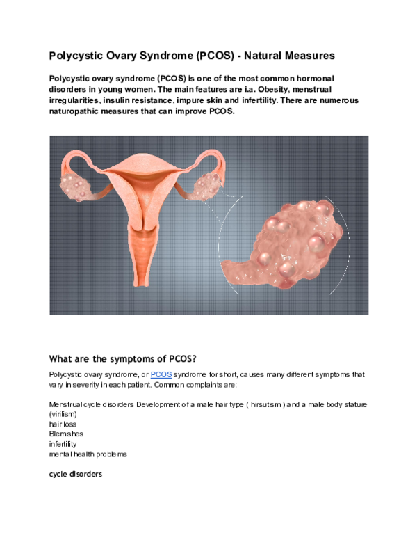 (PDF) Polycystic Ovary Syndrome (PCOS) -Natural Measures