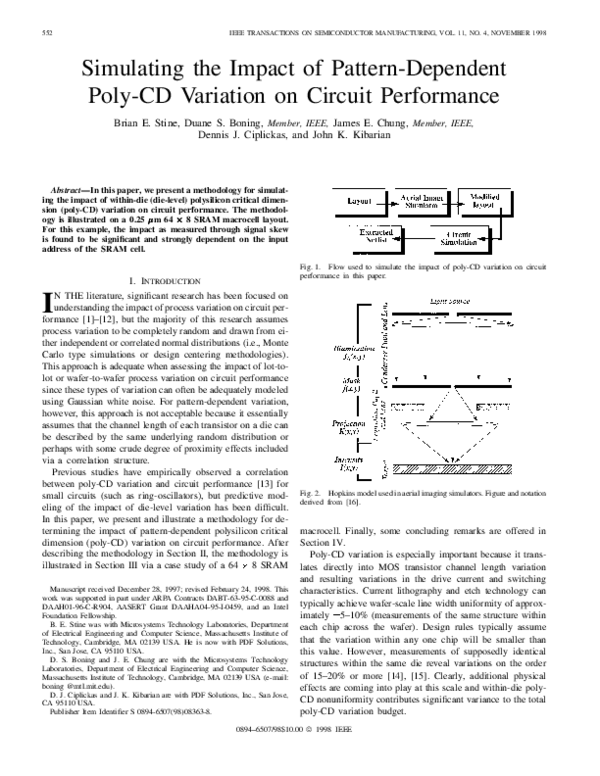 (PDF) Simulating the impact of pattern-dependent poly-CD variation on ...