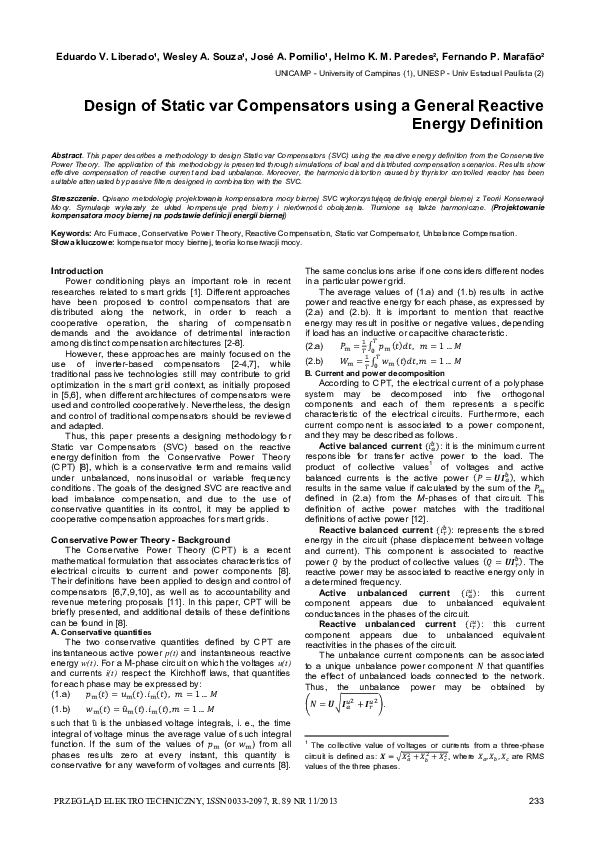 (PDF) Design of static VAr compensator using a general reactive energy ...