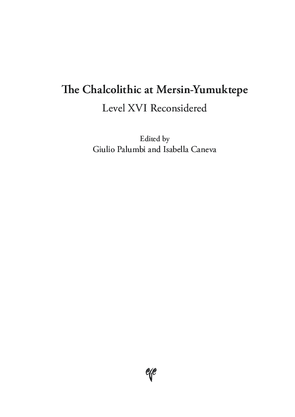 (PDF) Chipped stone assemblage of Chalcolithic level at Yumuktepe