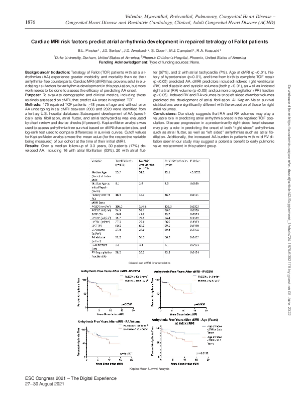 (PDF) Cardiac MRI risk factors predict atrial arrhythmia development in ...