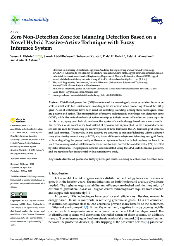 (PDF) Zero Non-Detection Zone for Islanding Detection Based on a Novel ...