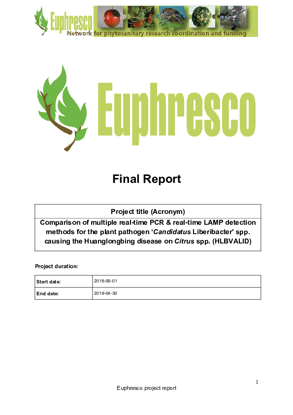 Pdf Comparison Of Multiple Real Time Pcr And Real Time Lamp Detection