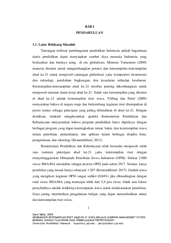 (PDF) Membangun Keterampilan Riset Abad KE-21 Siswa Melalui Learning Management System Berbasis ...