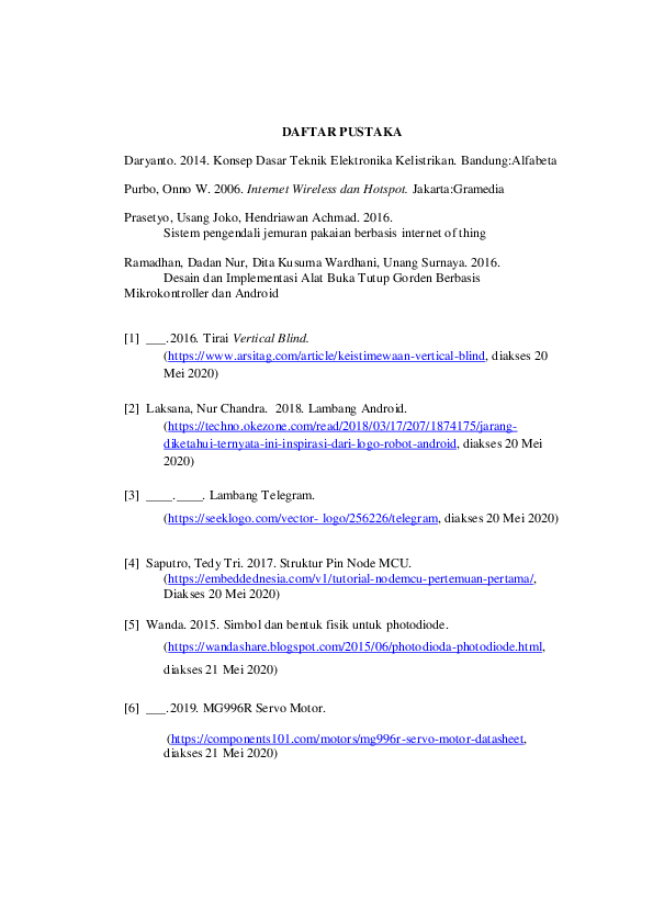 (PDF) DESAIN ALAT PEMBUKA DAN PENUTUP GORDEN OTOMATIS BERBASIS INTERNET ... (PDF) DESAIN ALAT PEMBUKA DAN PENUTUP GORDEN OTOMATIS BERBASIS INTERNET ...