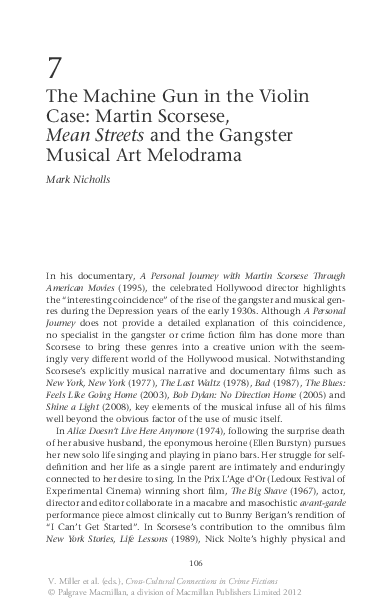 (PDF) The Machine Gun in the Violin Case: Martin Scorsese, Mean Streets ...