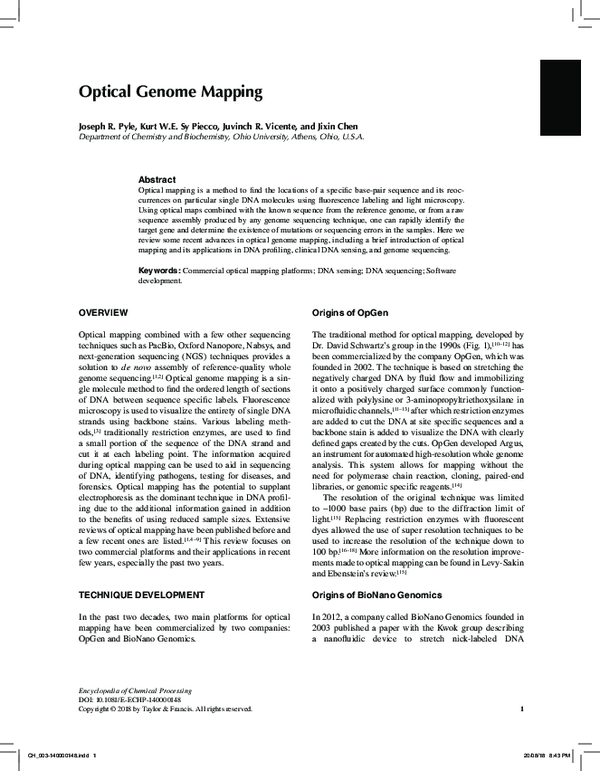 (PDF) Optical Genome Mapping