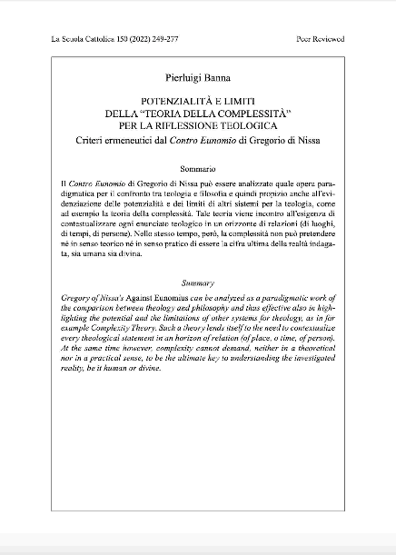 (PDF) Potenzialità e limiti della "teoria della complessità" per la ...