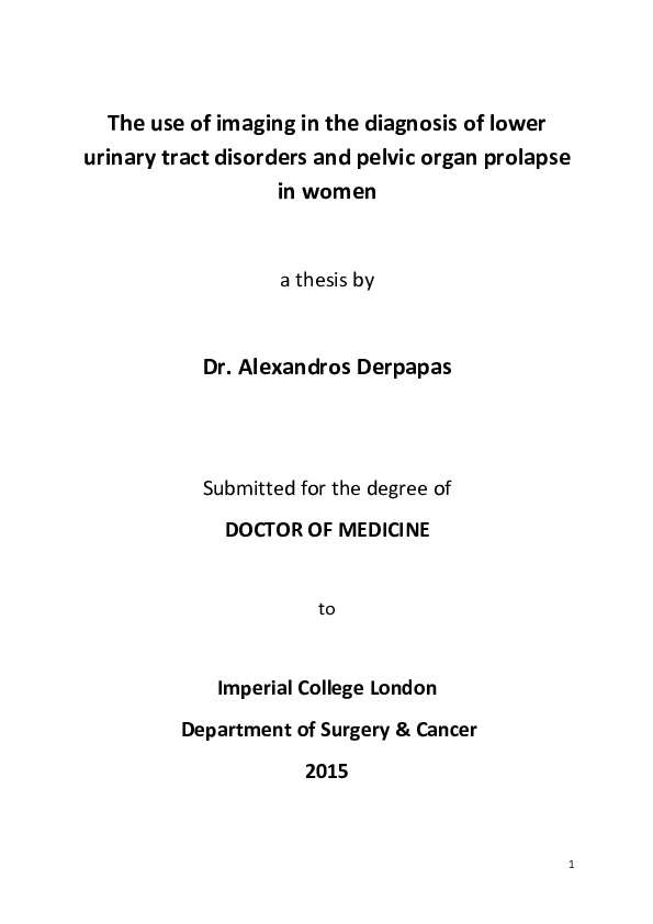 Pdf Direct Imaging Of The Pelvic Floor Muscles Using Two Dimensional