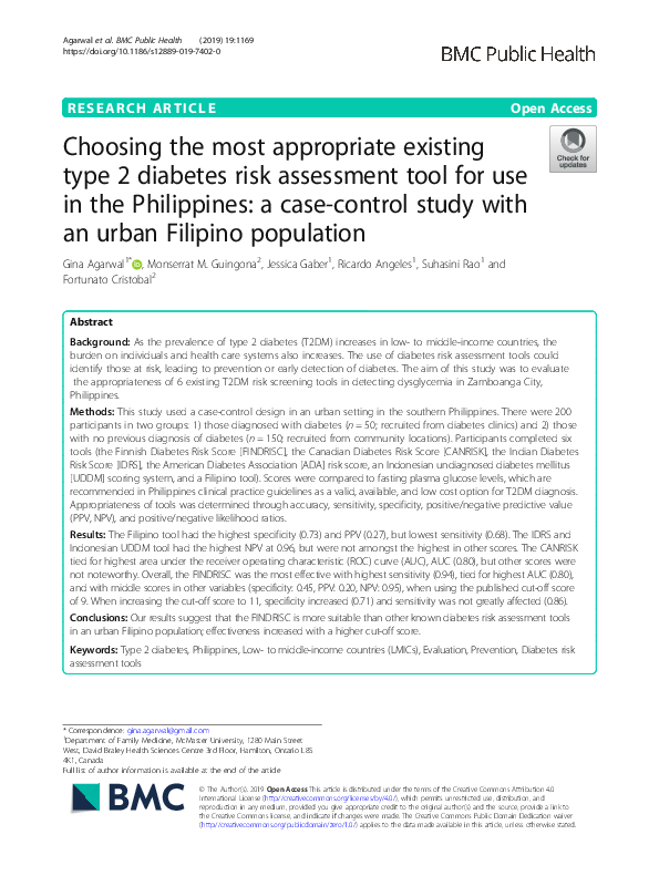 PDF Choosing The Most Appropriate Existing Type 2 Diabetes Risk pdf-choosing-the-most-appropriate-existing-type-2-diabetes-risk