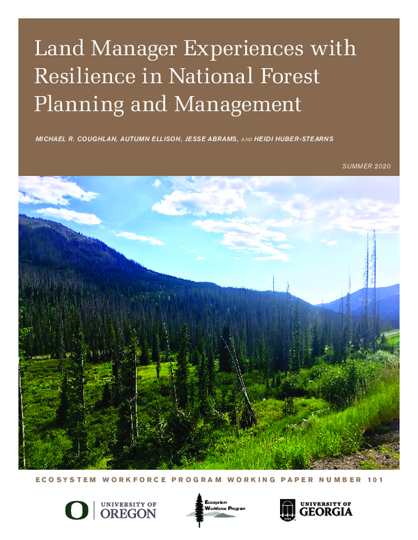 (PDF) Land Manager Experiences with Resilience in National Forest ...