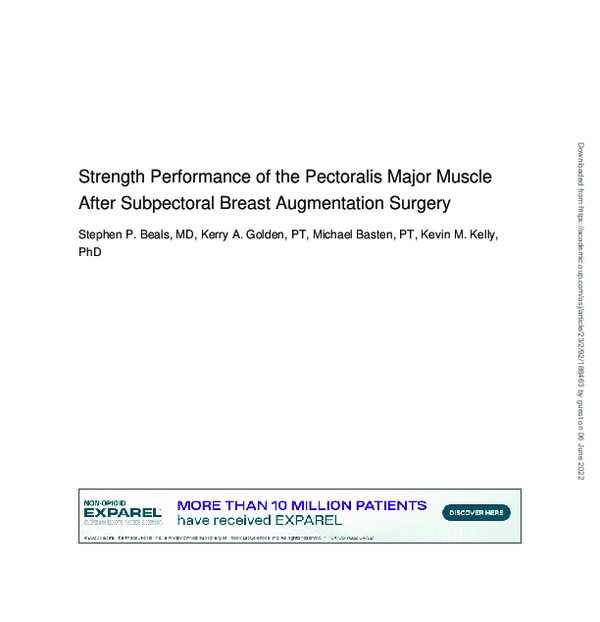 (PDF) Strength performance of the pectoralis major muscle after ...