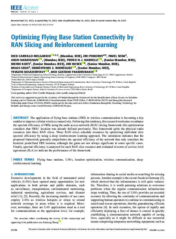 (PDF) Optimizing Flying Base Station Connectivity by RAN Slicing and ...