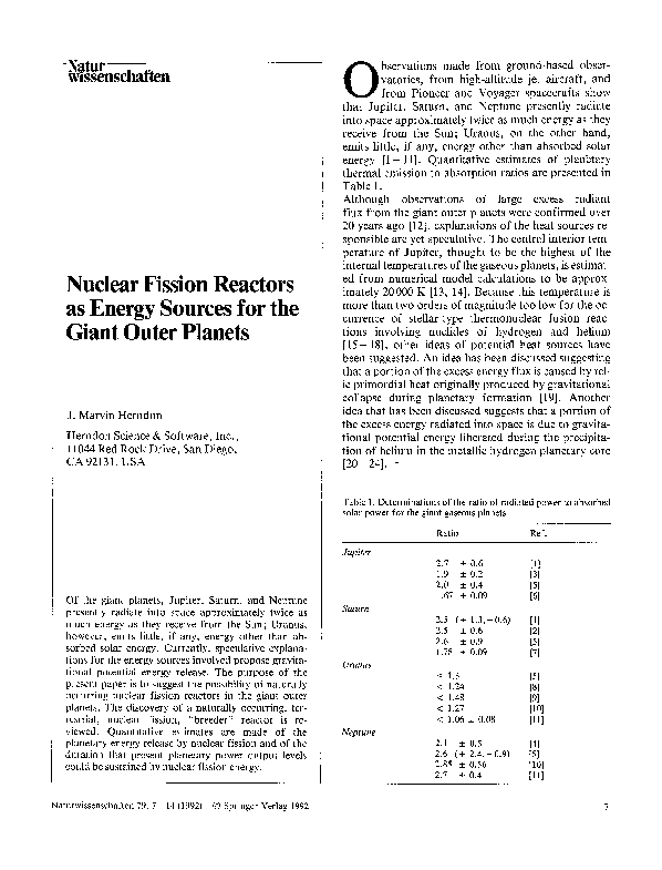 (PDF) Nuclear fission reactors as energy sources for the giant outer ...