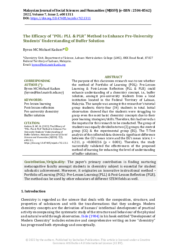 (PDF) The Efficacy of “POL: PLL & PLR” Method to Enhance Pre-University ...