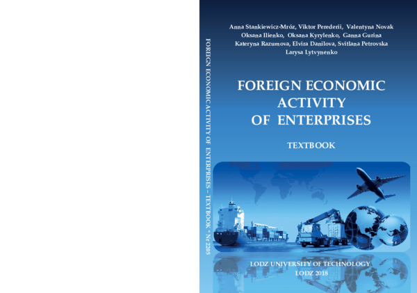 (PDF) Foreign economic activity of enterprises. Textbook