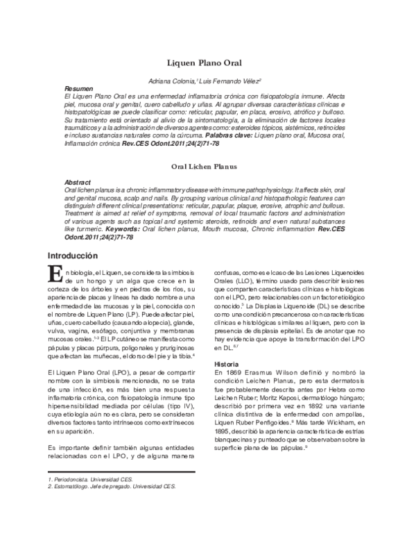(PDF) Liquen plano erosivo y ulcerativo interglúteo | Lucia Hernandez Gonzalez - Academia.edu