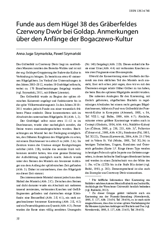(PDF) Radiniai iš 38 pilkapio Červony Dvor pilkapyne prie Geldapės ...