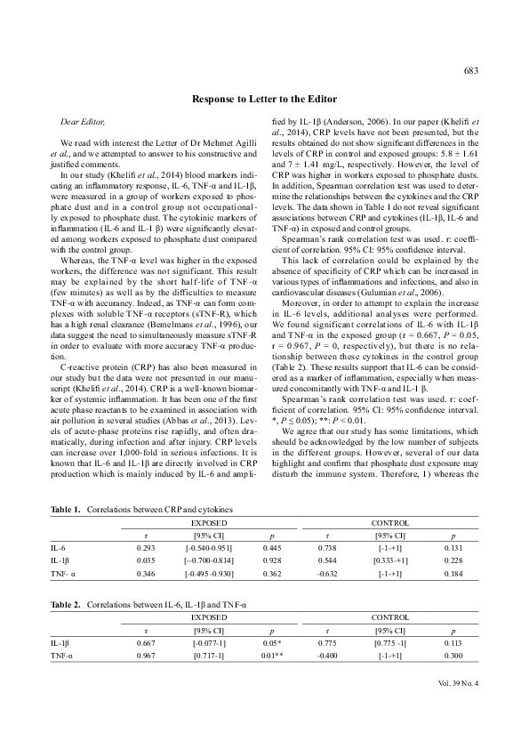 (PDF) Response to Letter to the Editor