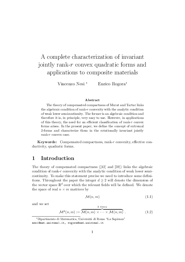 (PDF) A complete characterization of invariant jointly rank- r convex quadratic forms and ...