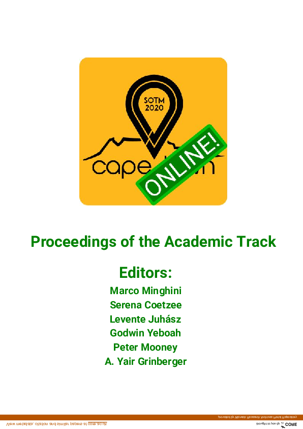 (PDF) Proceedings of the Academic Track at the State of the Map 2020