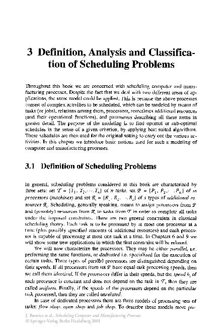 (PDF) Scheduling Computer and Manufacturing Processes (Second Edition ...