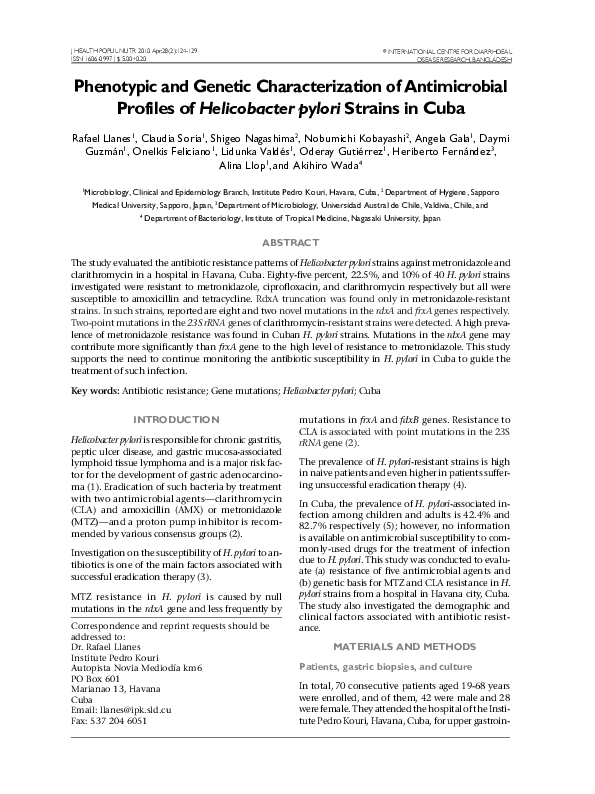 (PDF) Phenotypic and Genetic Characterization of Antimicrobial Profiles ...