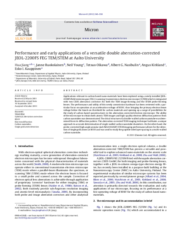 (PDF) Performance and early applications of a versatile double ...