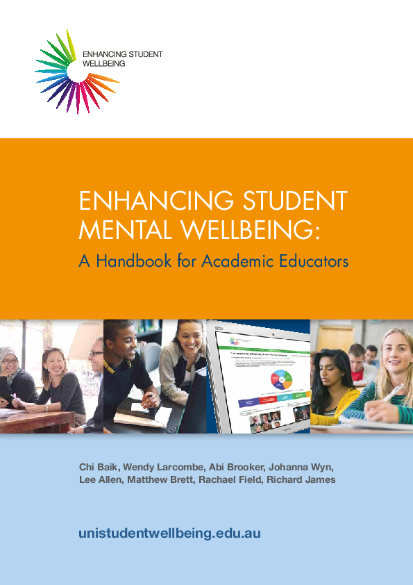 (PDF) Enhancing student mental wellbeing: A handbook for academic educators