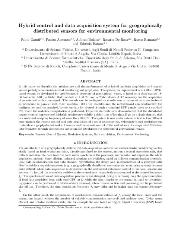 (PDF) Hybrid control and data acquisition system for geographically distributed sensors for ...