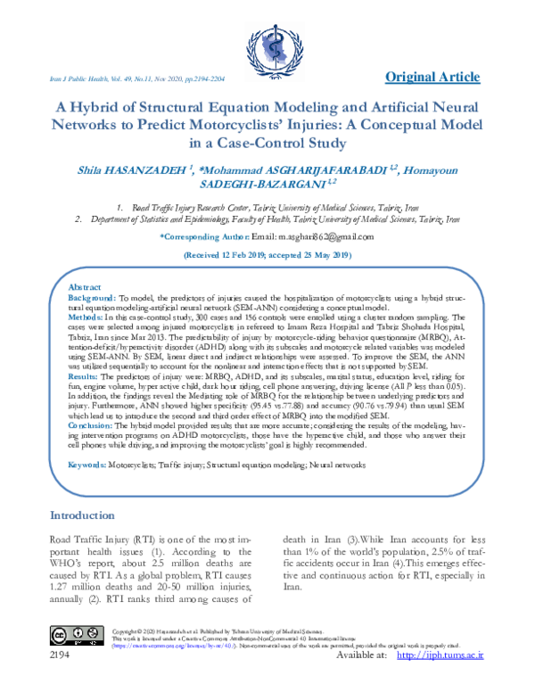Pdf A Hybrid Of Structural Equation Modeling And Artificial Neural