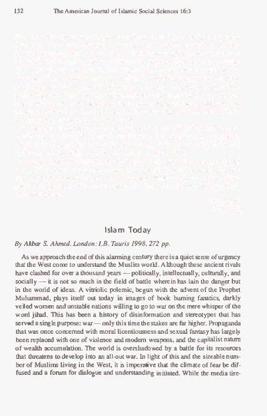 (PDF) Islam Today