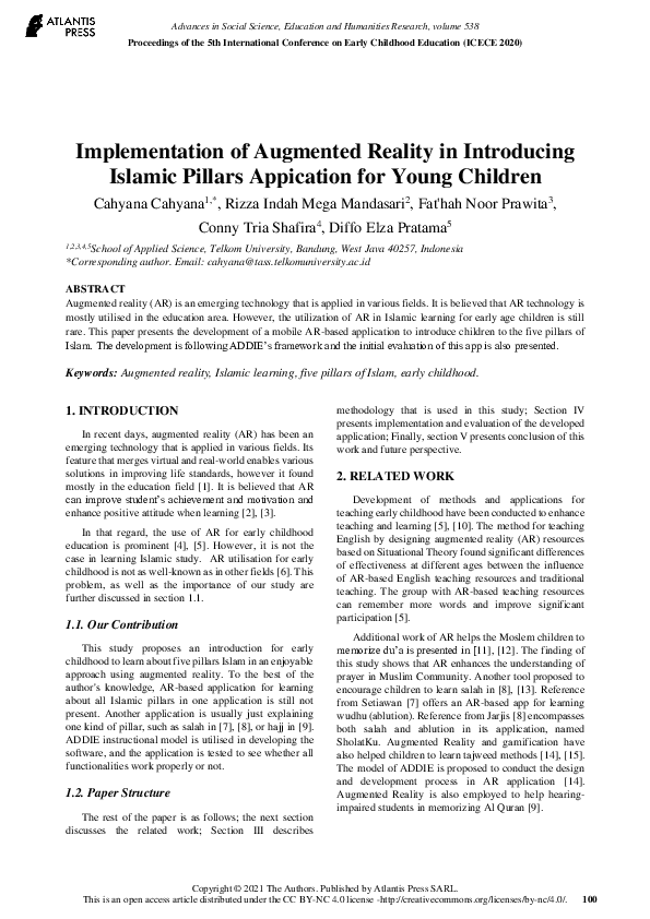 (PDF) Implementation of Augmented Reality in Introducing Islamic ...