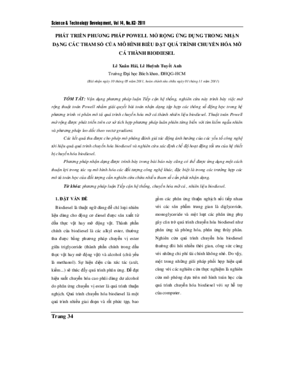 (PDF) Developing Expanded Powell’s Algorithm to Identify the ...