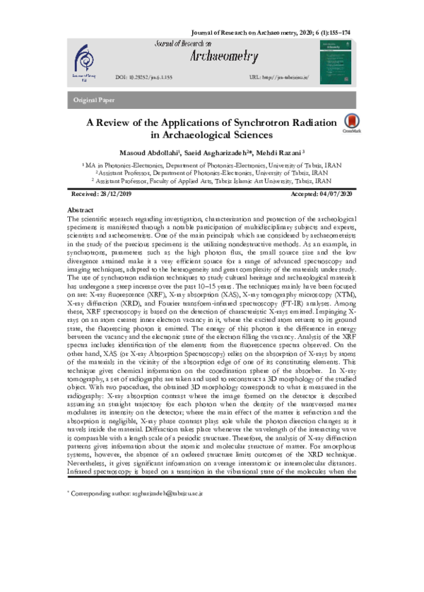 (PDF) A Review of the Applications of Synchrotron Radiation in ...