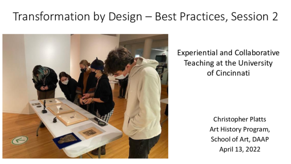 (PDF) Experiential and Collaborative Teaching in Art History and Museum ...