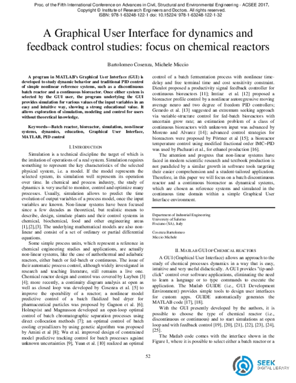 (PDF) A Graphical User Interface for dynamics and feedback control ...