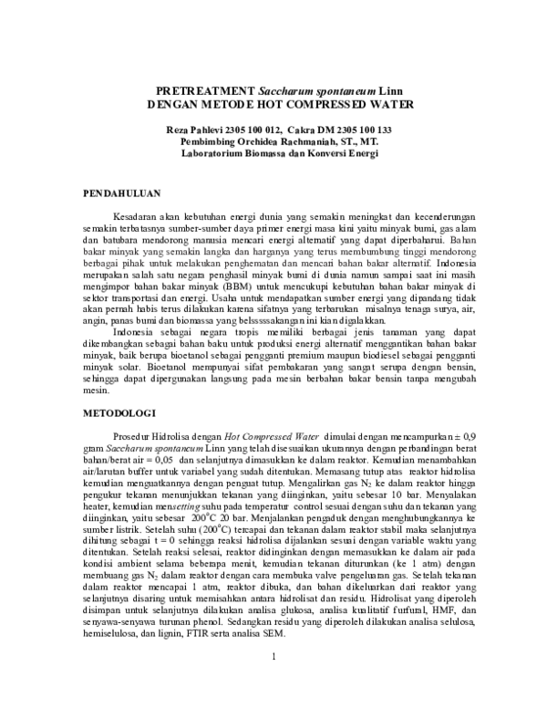 (PDF) PRETREATMENT Saccharum spontaneum Linn DENGAN METODE HOT ...