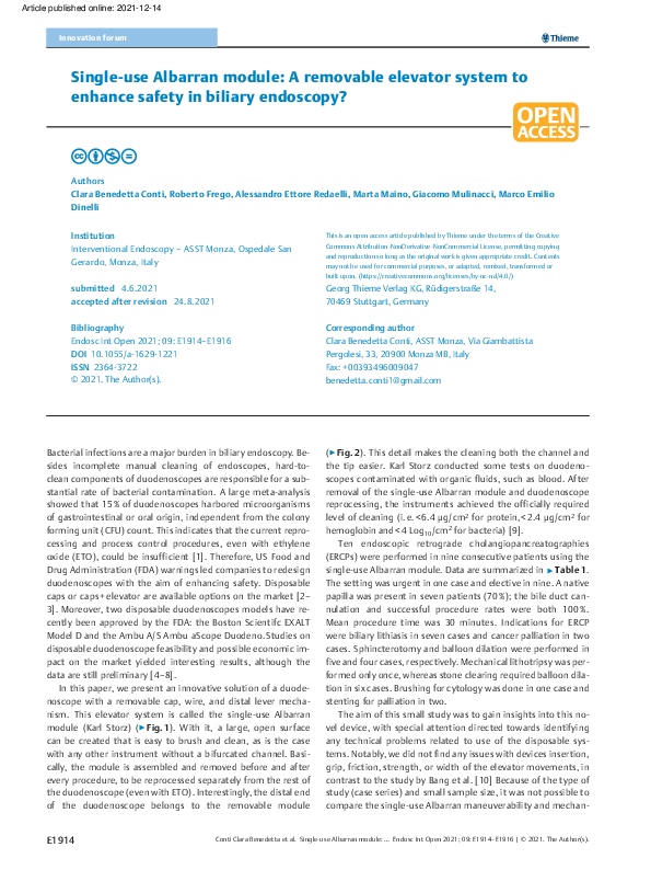 (PDF) Single-use Albarran module: A removable elevator system to ...