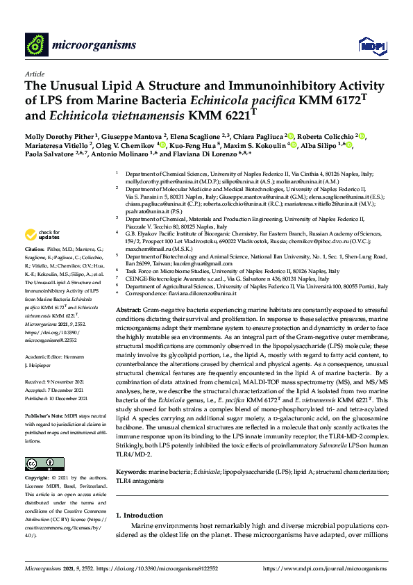 (PDF) The Unusual Lipid A Structure and Immunoinhibitory Activity of ...
